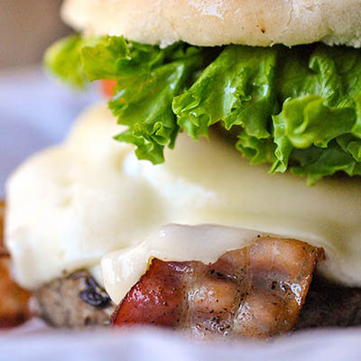 Bacon and Swiss Burger · Faith Middleton's Food Schmooze